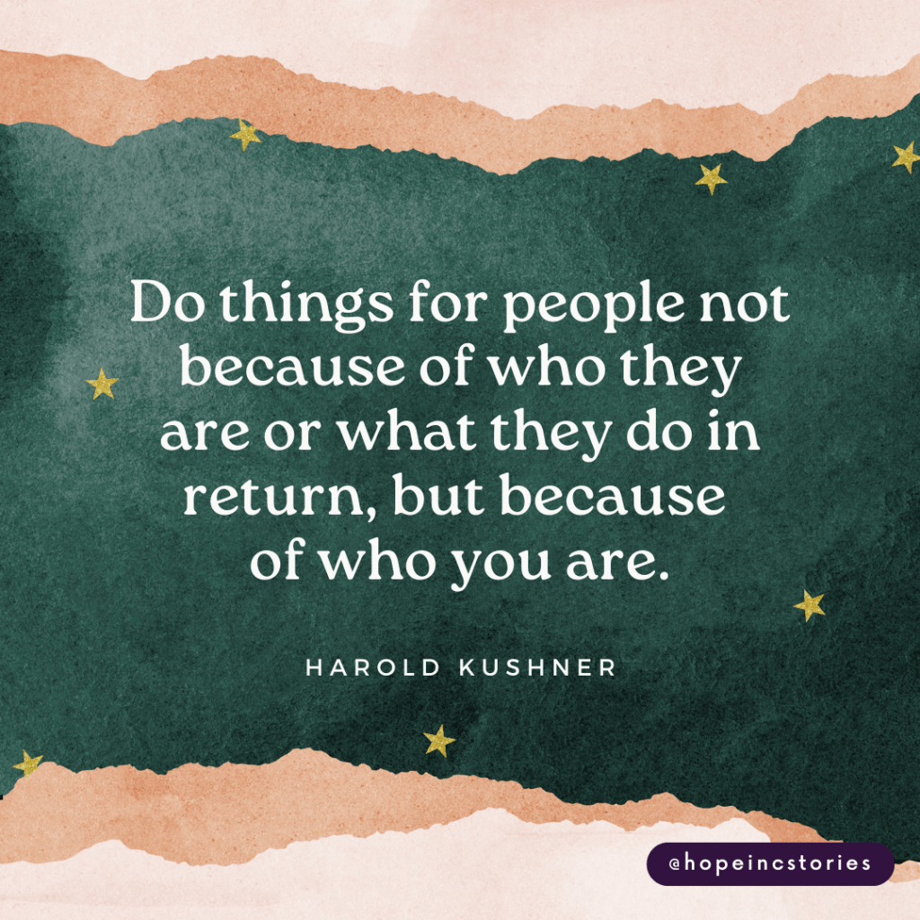 Doing kind things - Hope Inc. Stories